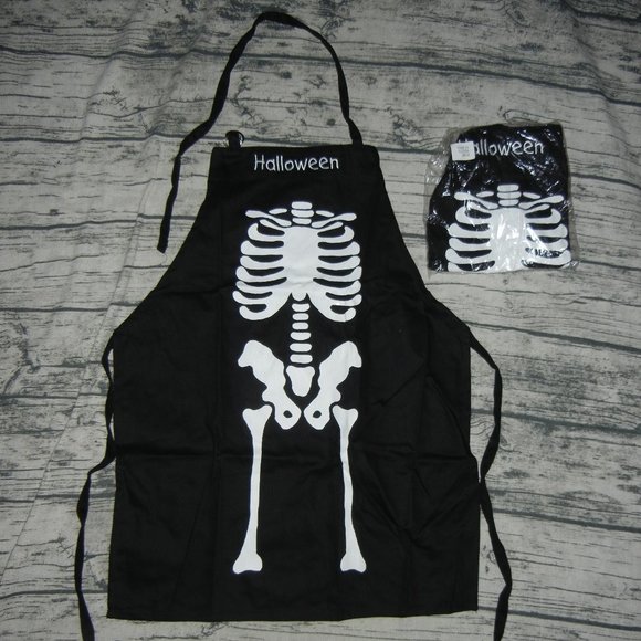 William Sonoma | Other | New Williams Sonoma Halloween Skeleton Apron ...